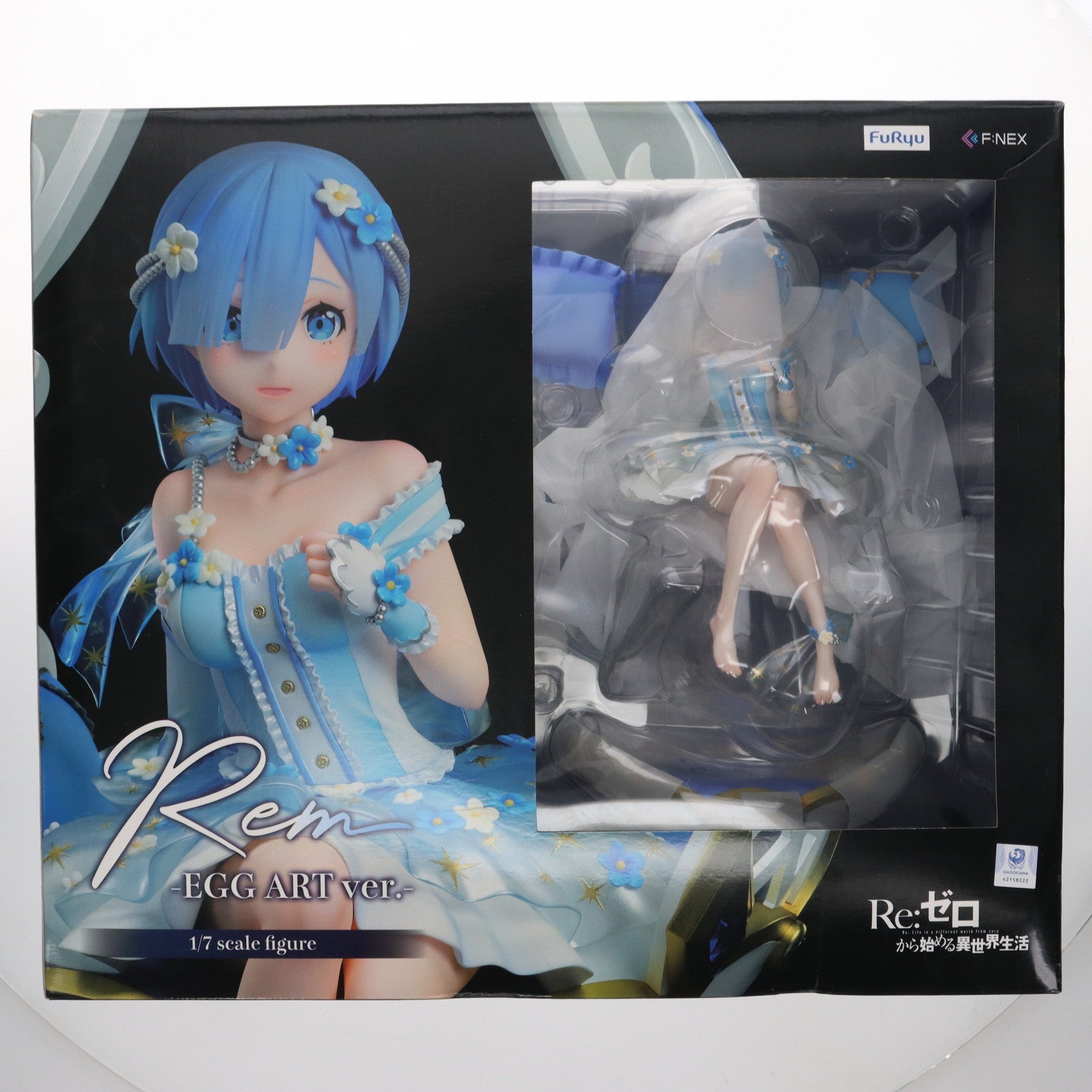【中古即納】[FIG]F:NEX限定 レム -エッグアートVer. Re:ゼロから始める異世界生活 1/7 完成品 フィギュア(AMU-FNX846) フリュー