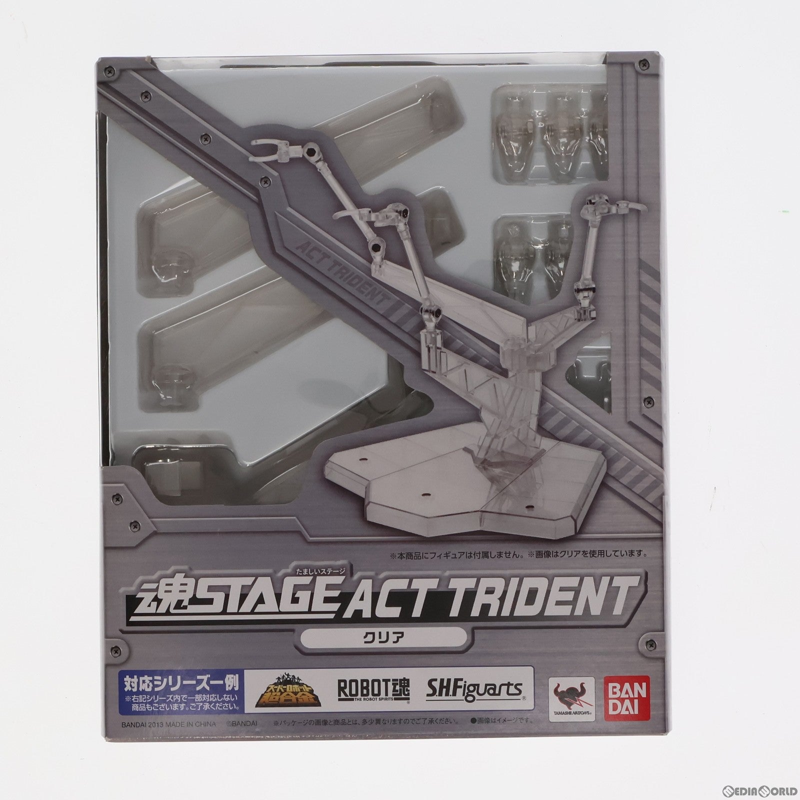 【中古即納】[FIG]魂STAGE(魂ステージ) ACT TRIDENT クリア フィギュア用アクセサリ バンダイ