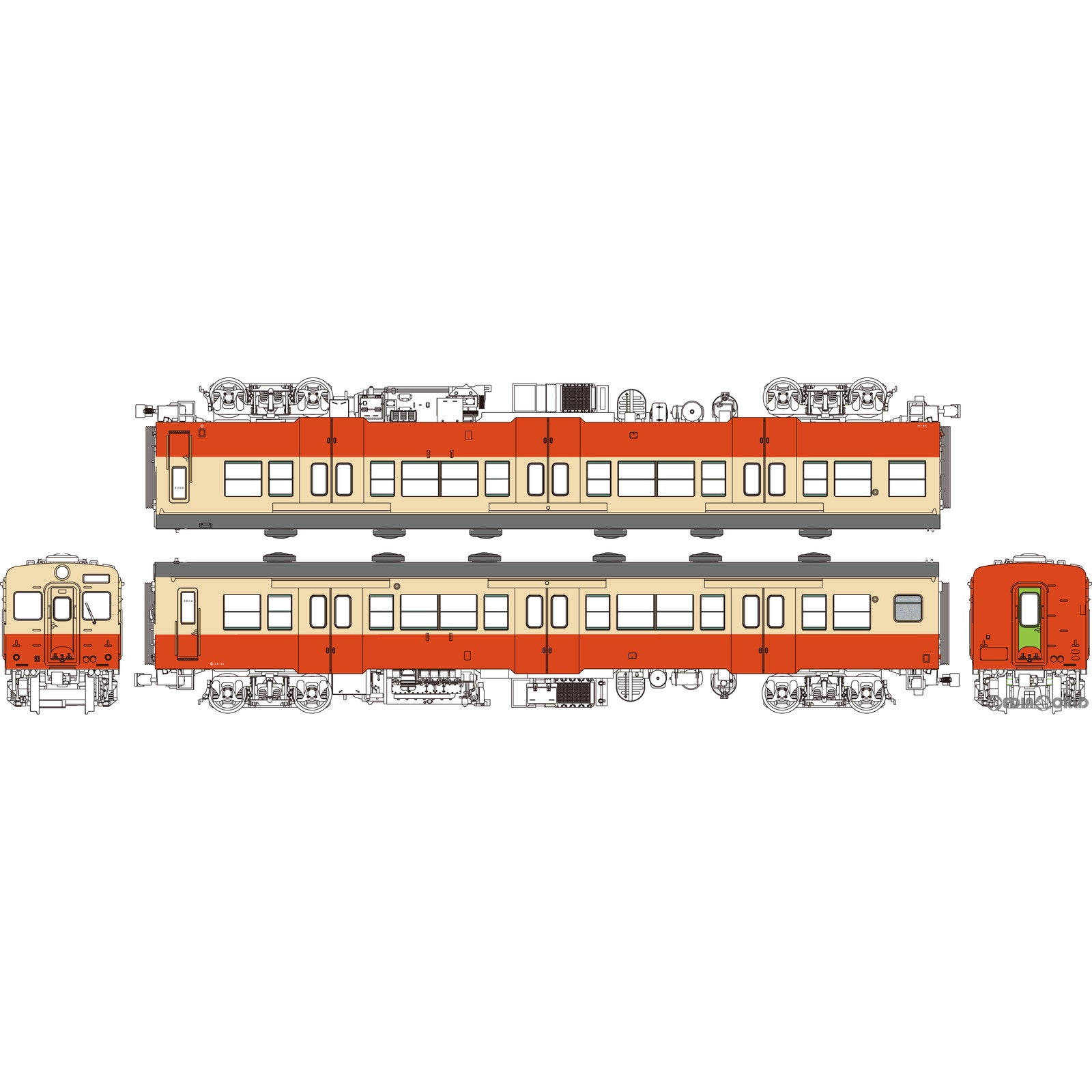 【新品即納】[RWM]TW-K35C-M キハ35一般色、動力付(動力付き) HOゲージ 鉄道模型 TRAMWAY(トラムウェイ)