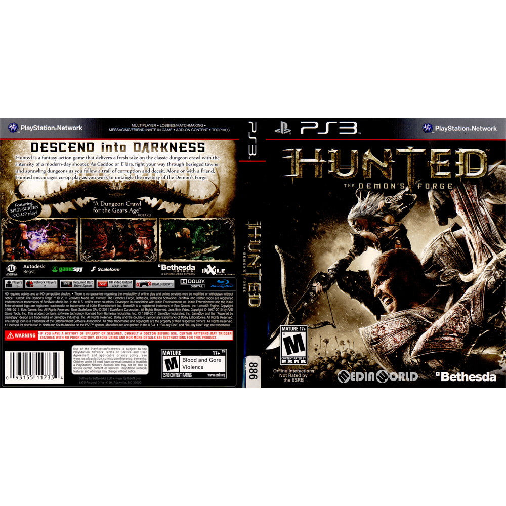 [PS3]Hunted: The Demon's Forge(ハンテッド: ザ・デモンズ・フォージ)(北米版)(BLUS-30406)