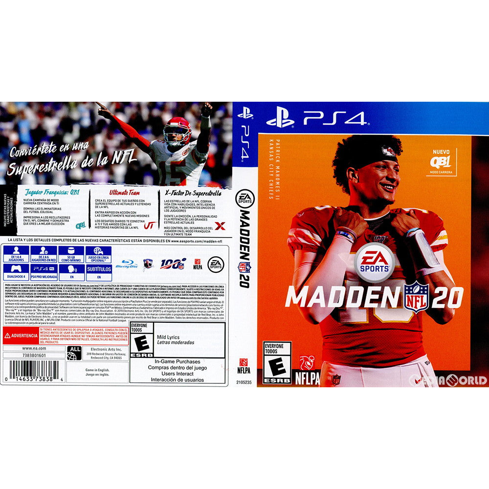 [PS4]Madden NFL 20(マッデン NFL 20)(北米版)(2105235)